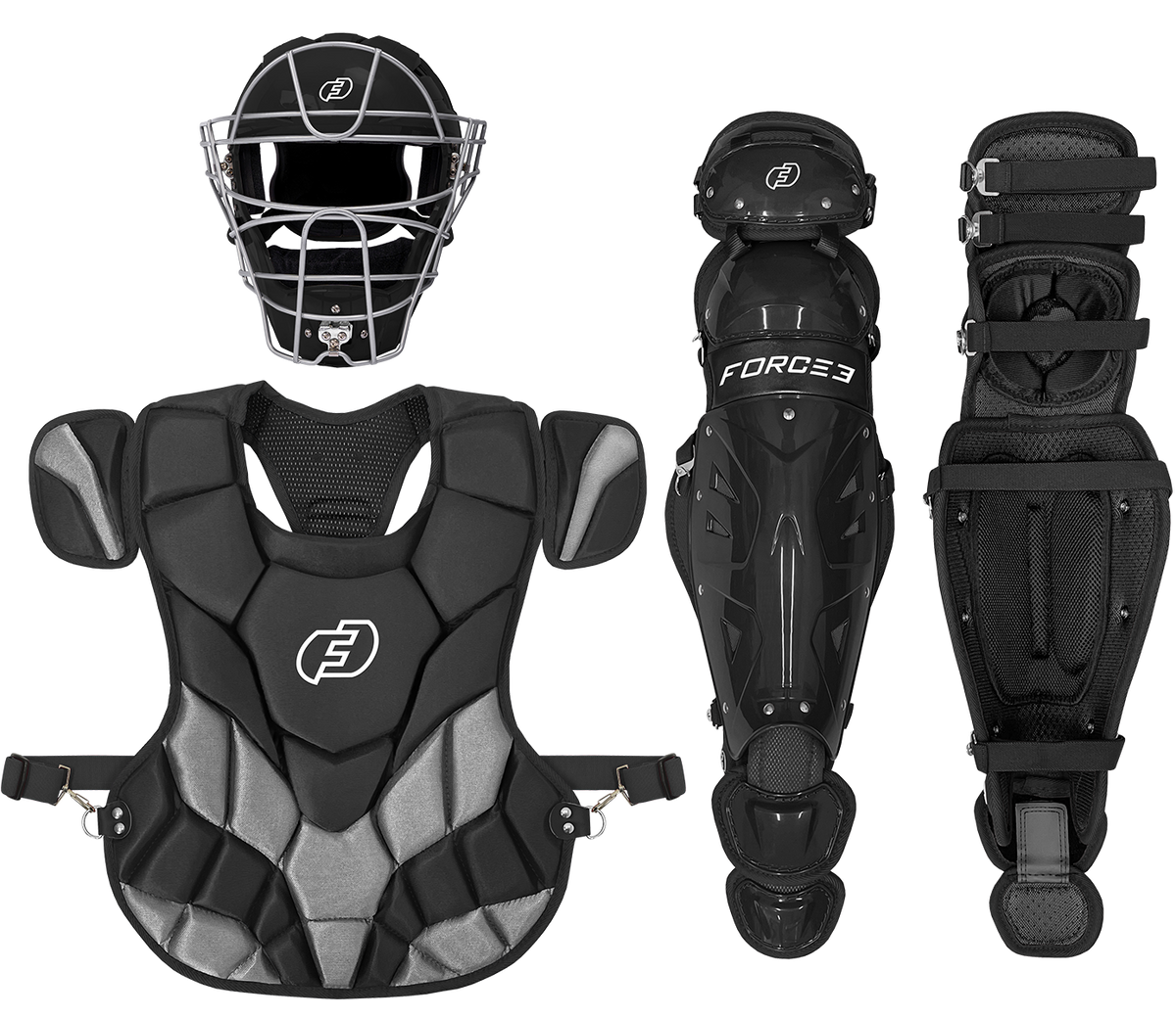 FORCE3 Defender Helmet Catchers Set | Youth (ages 9-12) | Meets NOCSAE ...