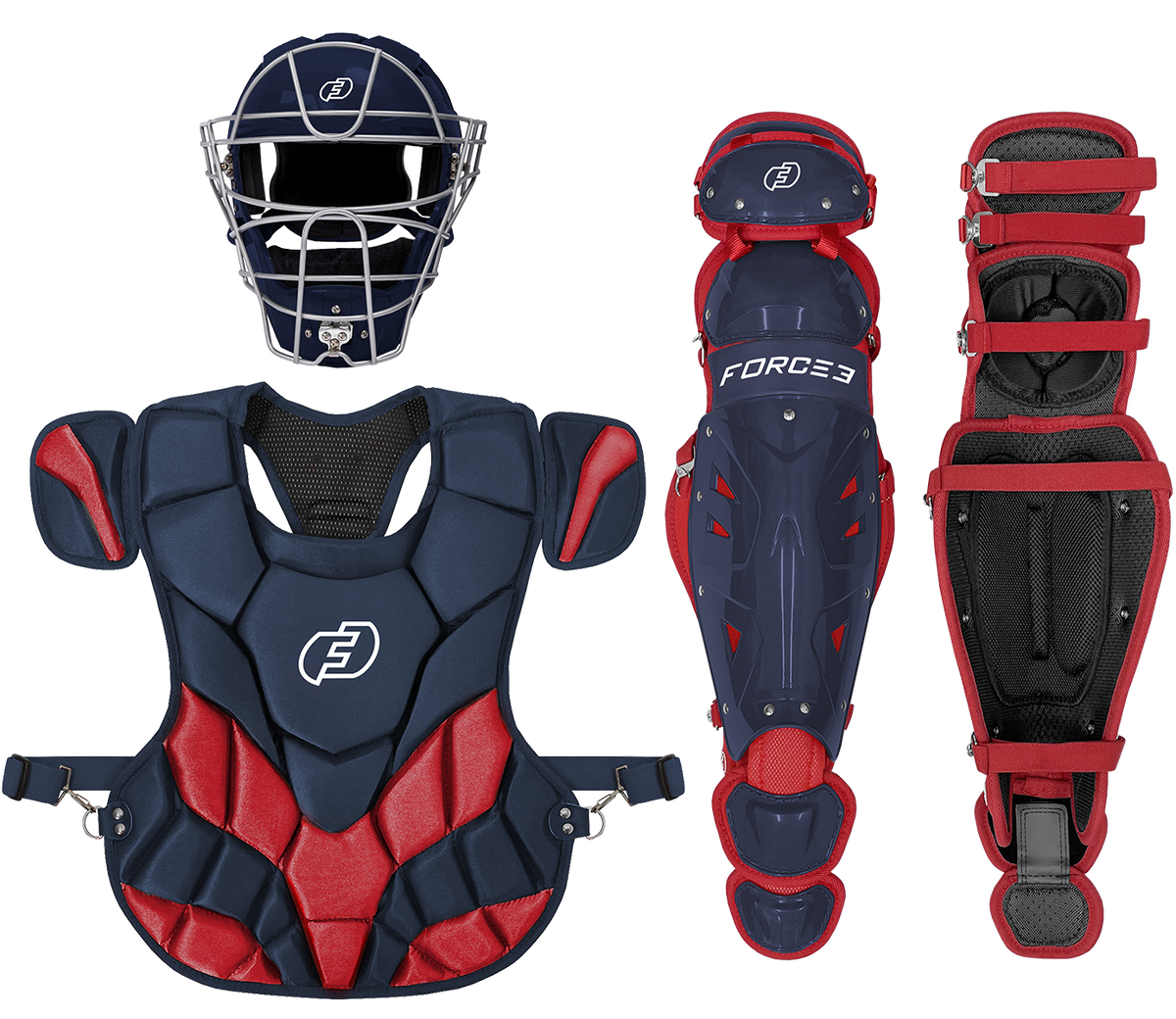 FORCE3 Defender Helmet Catcher's Set | Adult (ages 16+) | Meets NOCSAE ...